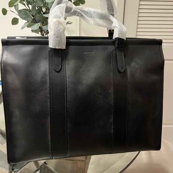 Shinola | Bags | Shinola Detroit Black Sibley Large Satchel Vachetta ...